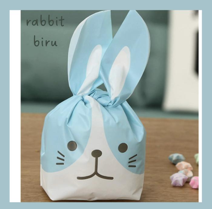 Jual [10PC] Plastic Snack Plastik Goodie Bag Ulang Tahun Motif Rabbit ...