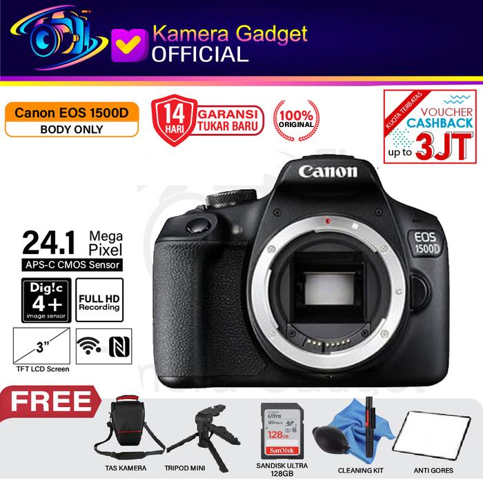 Promo CANON EOS 1500D KIT 18-55MM IS II - CAMERA DSLR ORIGINAL - 1500D ...