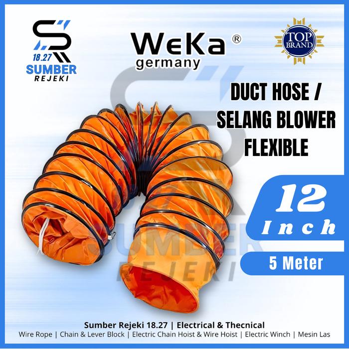 Jual Selang Portable Ventilator 12 inch 5 meter / Flexible Duct Hose ...