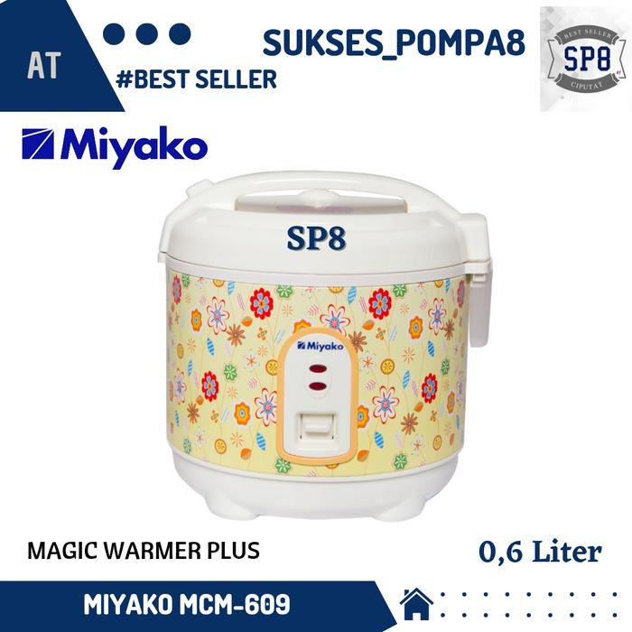Jual MIYAKO Magic Com MCM-609 Rice Cooker [0,6L] - Kota Tangerang ...