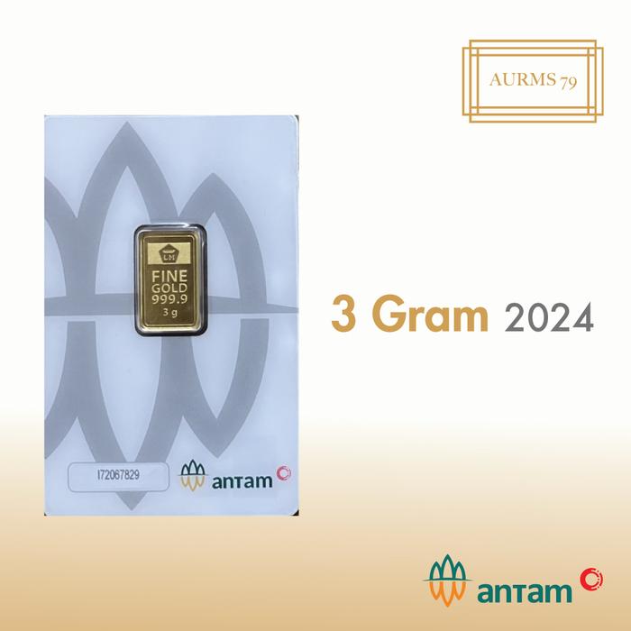 Promo 3 GR (GRAM) LOGAM MULIA/LOGAM MULIA ANTAM/LM/EMAS ANTAM ...