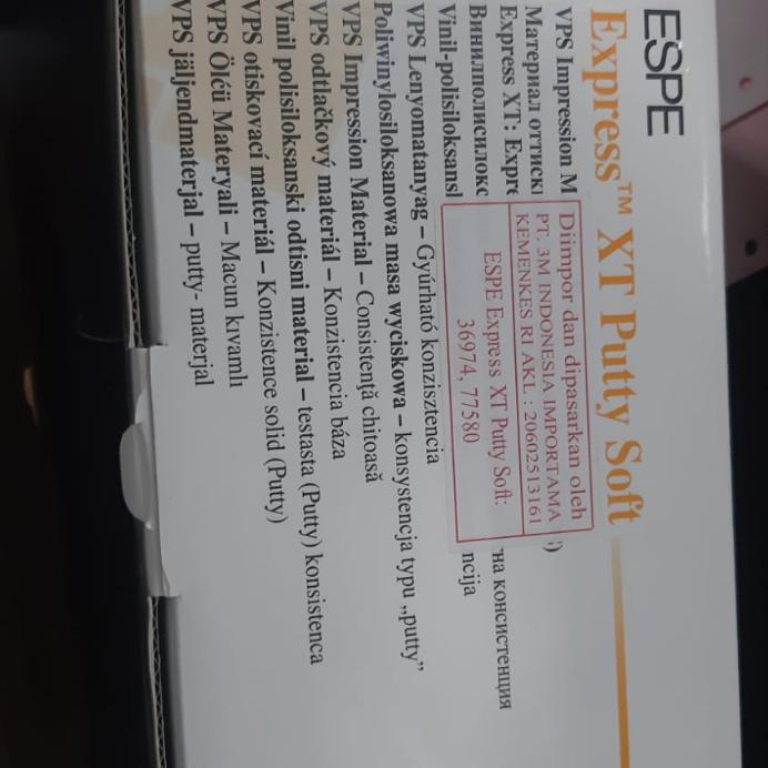 Jual 3M ESPE Express XT Putty Soft - Kab. Bogor - sachioazizah | Tokopedia