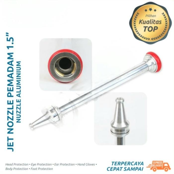 Jual Jet Nozzle Aluminium 1.5 inch Machino Nuzzle Selang Pemadam Fire ...