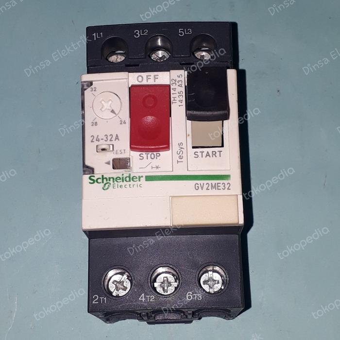 Jual MOTOR PROTECTION CIRCUIT BREAKER SCHNEIDER GV2 ME32 24-32A ...