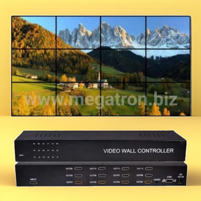 Jual 4x3 HDMI Video Wall Controller - untuk menggabungkan 12 TV jadi ...