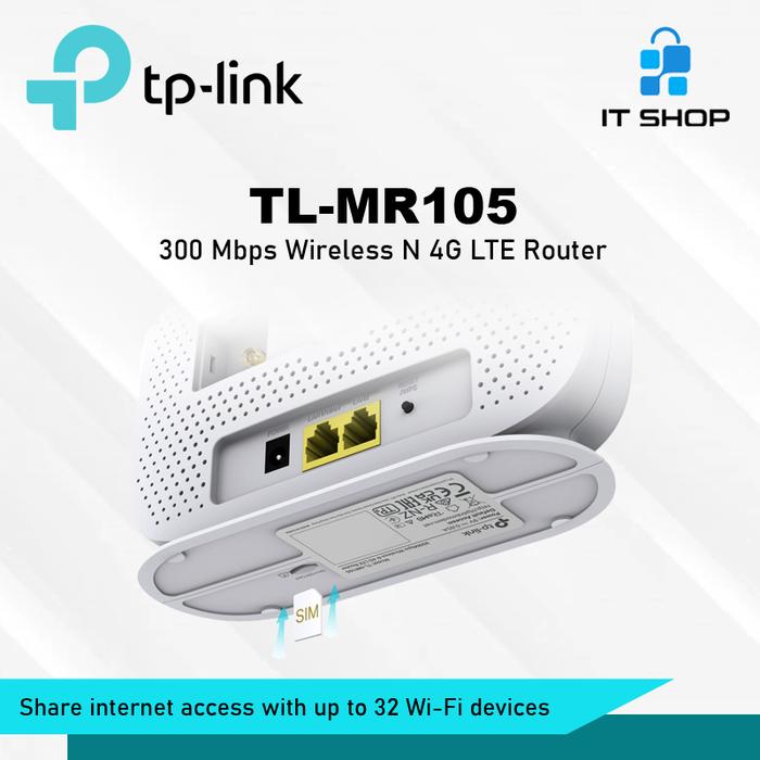Jual Tp-link Tl-mr105 300 Mbps Wireless N 4g Lte Router Di Seller ...