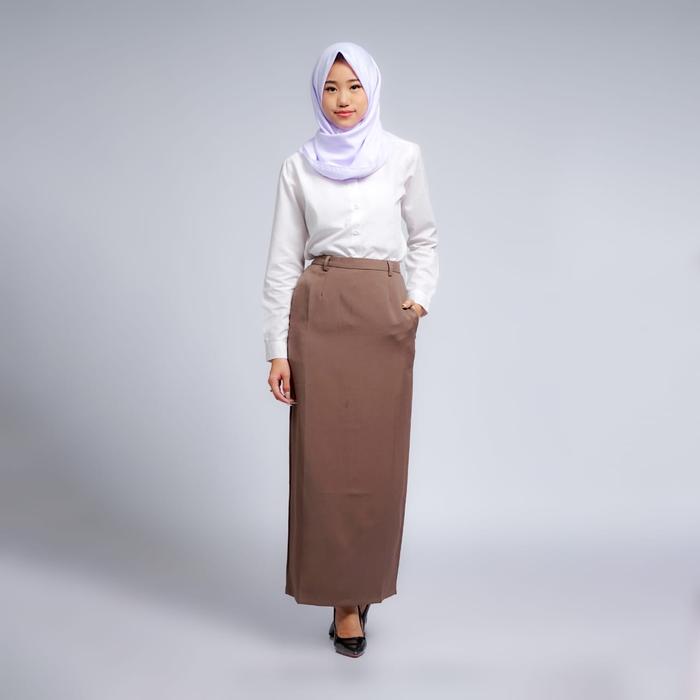 Jual Rok Kerja Wanita Span Panjang Merek Syakira Collection - Milo, XS ...