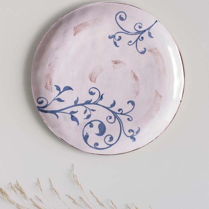 Jual Piring Keramik Motif Unik / White Framing Plate 10,9 cm - Jakarta ...