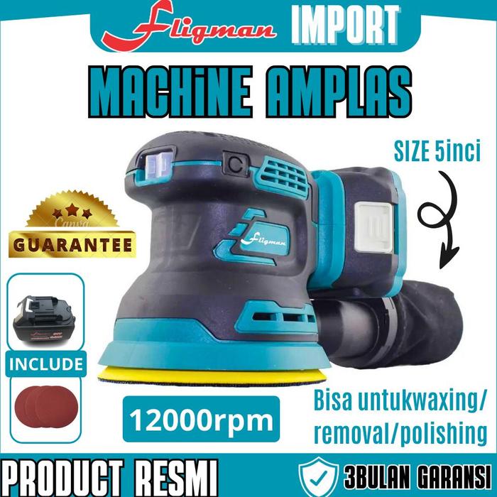 Jual Best Fligman-Mesin Amplas cordless orbit brushless sander-Electric ...