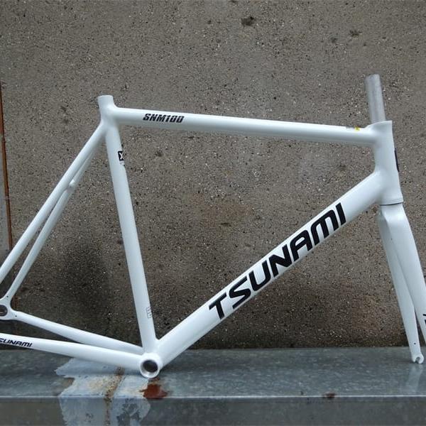 Jual Frameset fixie tsunami snm100 new color terbaru Sepeda - Putih, S ...