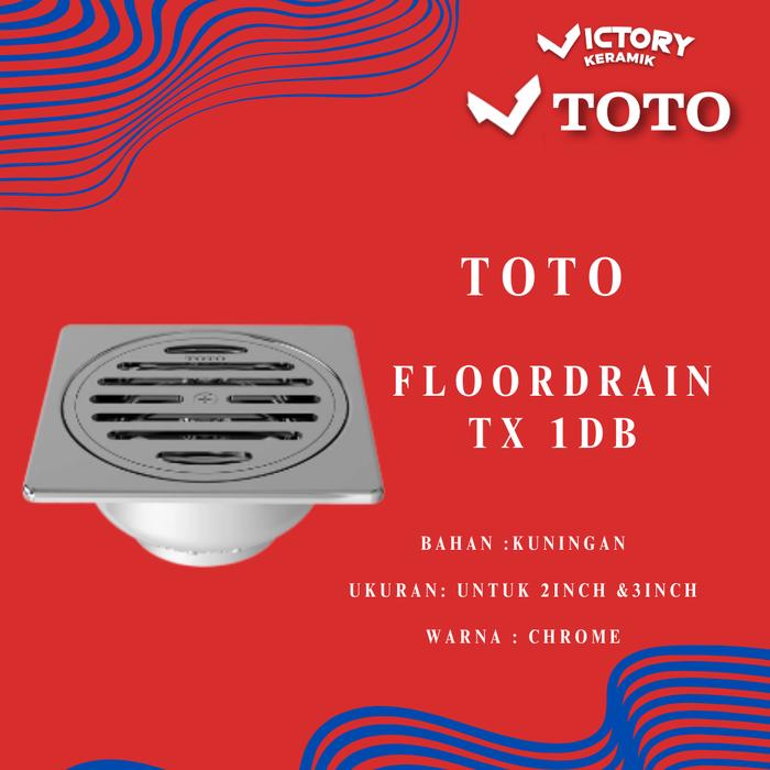 Jual FLOOR DRAIN TOTO/FLOORDRAIN TX 1DB/ SARINGAN AIR TOTO - Kab. Bandung - Victory TOTO | Tokopedia
