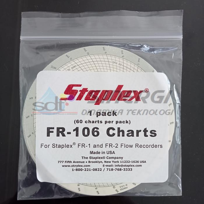 Jual Staplex Part No. FR-106 Charts for Flow Recorder 60/pack - Kab ...