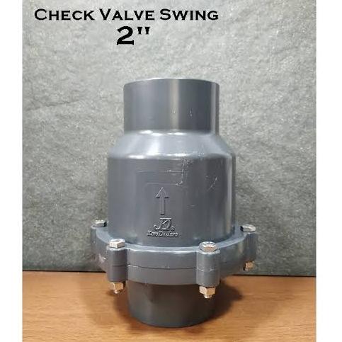 Jual Swing Check Valve 2 inch KDJ Tabok klep Checkvalve pvc 2" inch ...