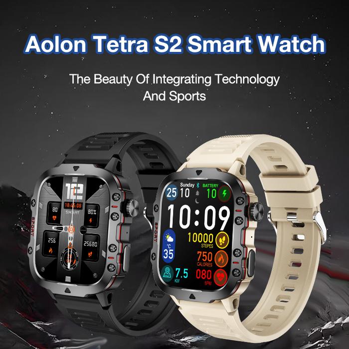 Jual Aolon Smartwatch Tetra S Body Temperature Detection Sports ...