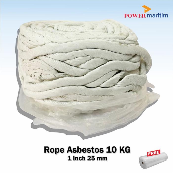 Jual Asbes Tali Asbestos Rope Warna Putih Seal Sumbu Packing Tahan ...