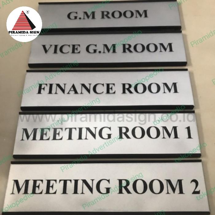 Jual Sign Sliding Nama Ruang Akrilik Meeting GM Finance tempel - Kota ...