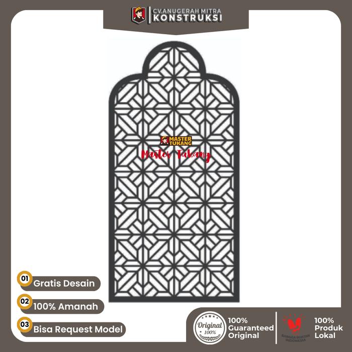 Jual Ornamen Plat Besi Pagar Rumah | Sekat Ruangan | Railing Tangga ...