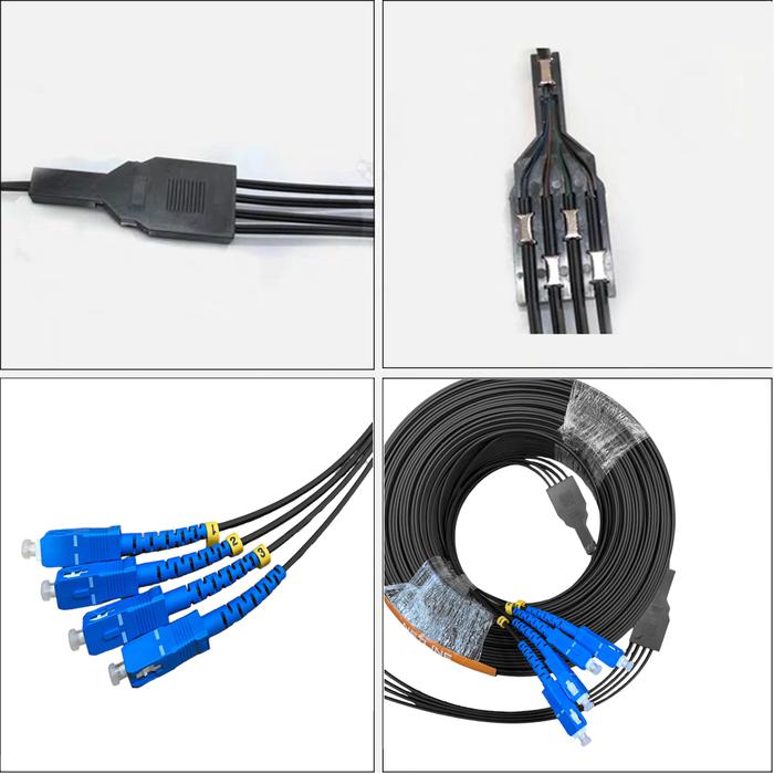 Jual Kabel Precon Fo Fiber Optic 4 Core Sc Upc Outdoor 100m 150m 200m ...