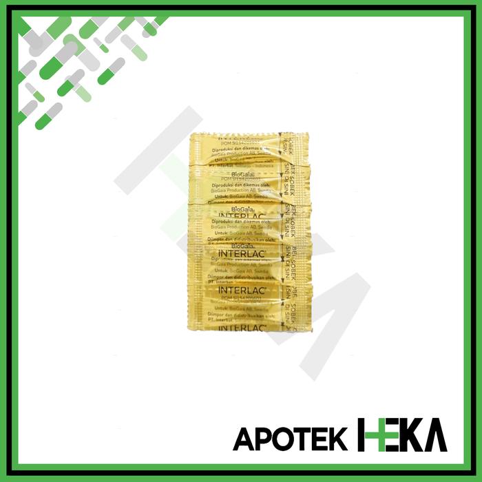 Jual Interlac Sachet Strip isi 5 Sachet - Suplemen Probiotik - Kota ...