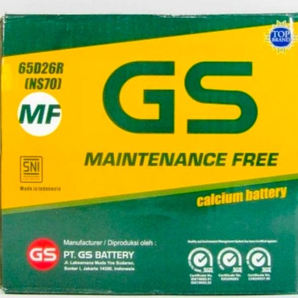 Jual Aki/accu mobil GS MF Astra NS 70 65 Ah kering Maintrnance free ...