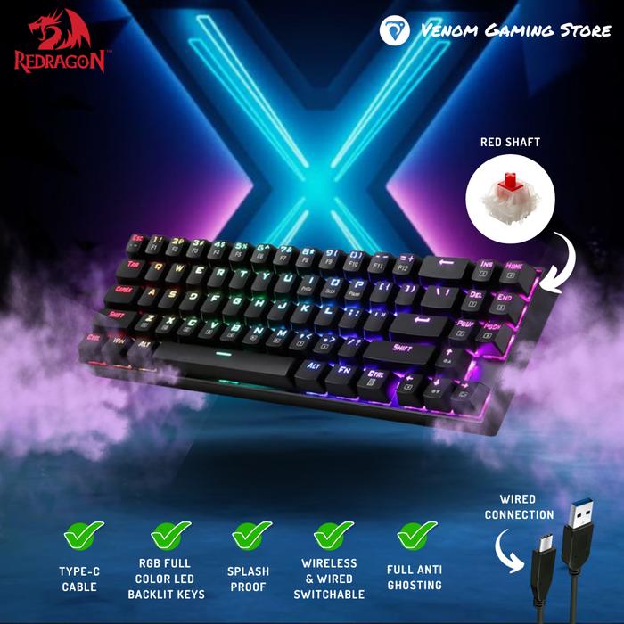 Jual Reddragon K599-KRS Wireless Mechanical Keyboard Deimos - Kab ...