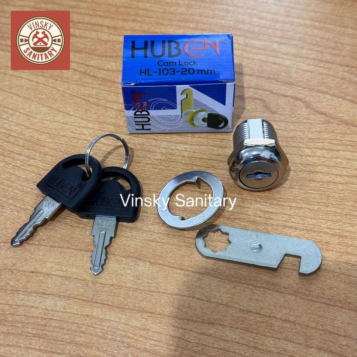 Jual Camlock HUBEN HL-103-20 mm / Kunci Laci Loker Lemari Kait HUBEN 20 mm - Jakarta Barat ...