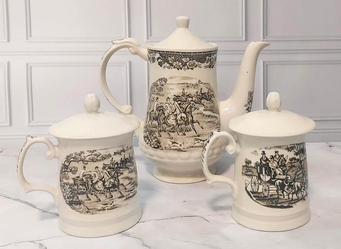 Jual DULUXE POT & MUG SET CLASSIC TOYO CERAMIC NAGOYA JAPAN ANTIK ...