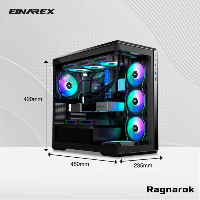 Jual Casing Einarex Ragnarok - Support Mb Btf | Atx Gaming Case Di Seller Velvet Store ...