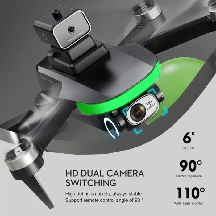 Jual Drone Brushless S5s B5 Dual Camera 8k Optical Flow Sensor Anti Tabrak - B5 Oren 1 Bat Di ...