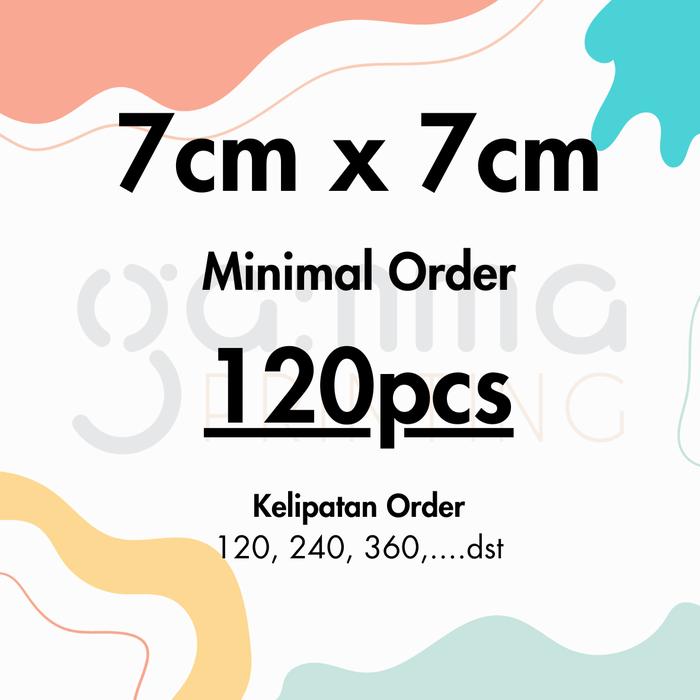 Jual Cetak Stiker Makanan Custom / Label Sticker Kemasan Logo Makanan ...