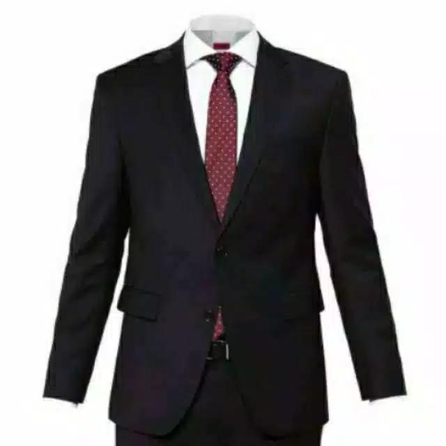 Jual Jas Pria Hitam Super Jet Black 720'S Jas Formal Jas Akad Nikah ...