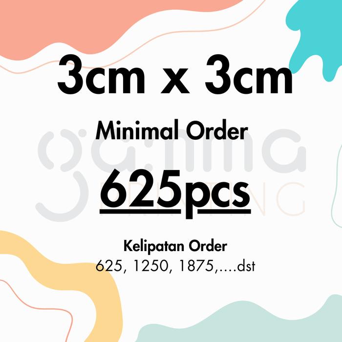 Jual Cetak Stiker Makanan Custom / Label Sticker Kemasan Logo Makanan ...