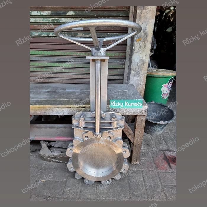 Jual Knife Gate Valve Stainless Steel 316 CF8M KEYSTONE 10" Inch DN250 ...