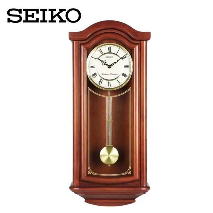 Jual Jam Dinding SEIKO Kayu Japan Westminster QXH118 QXH118B Brown ...