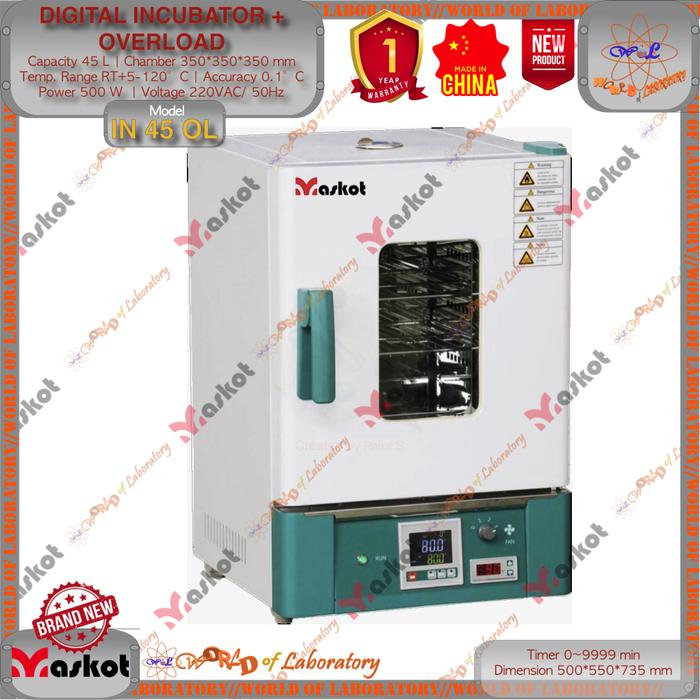 Jual MASKOT Digital Incubator Laboratory 45 Liter, Model IN-45-OL ...