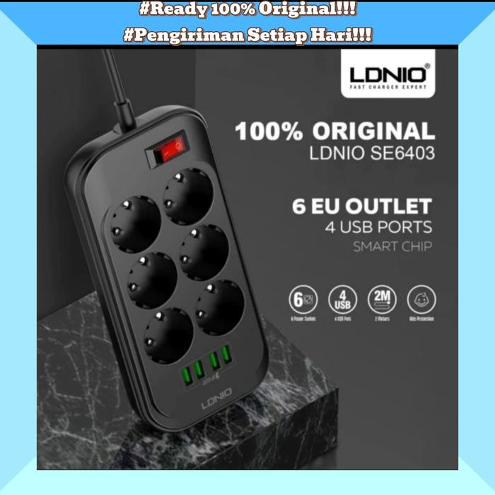 Jual LDNIO SE6403 Stop Kontak Colokan Listrik USB Fast Charging Charger Ori - Jakarta Timur ...