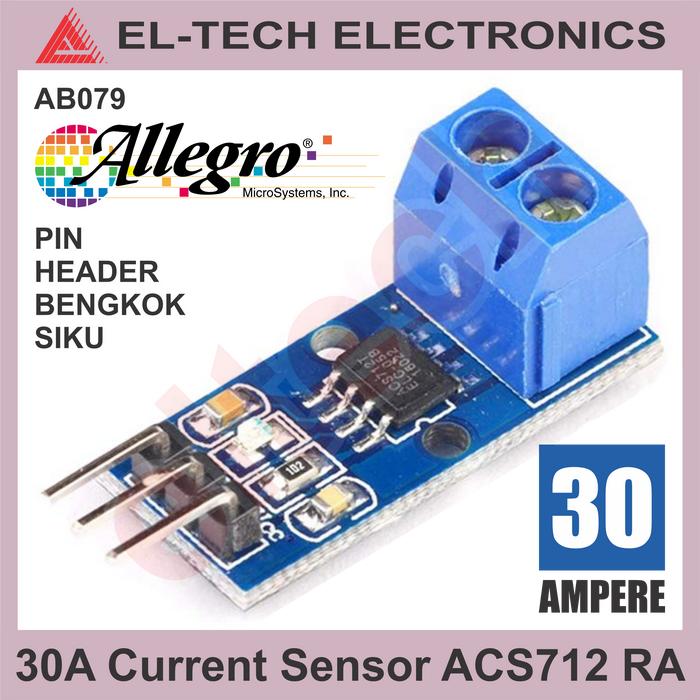Jual Current Sensor Pengukur Arus Hall Effect ACS712 5A 20A 30A - 30A ...