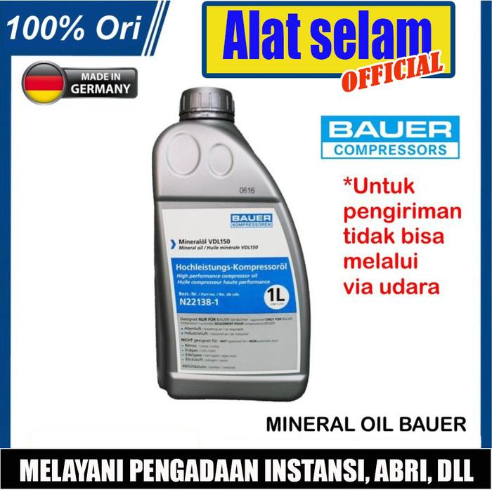 Jual Bauer Mineral Oil N22138 Compressor Oli Nabati Kompresor Selam ...