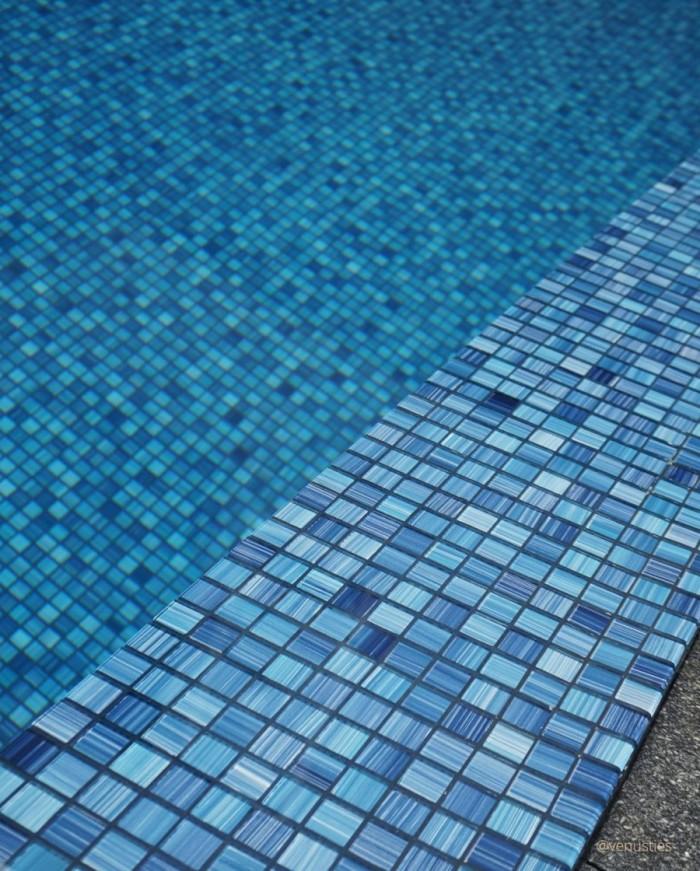 Jual Mosaic Mosaik Mozaic Mozaik Type Linen Blue - Venus Tile - Kota ...