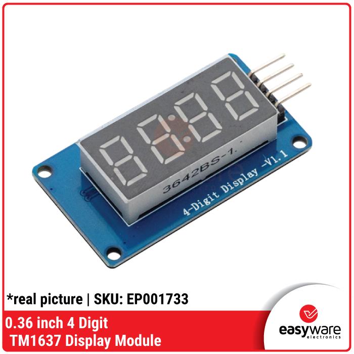 Jual TM1637 Module 4 Bits Digital Tube LED Display With Clock Display ...