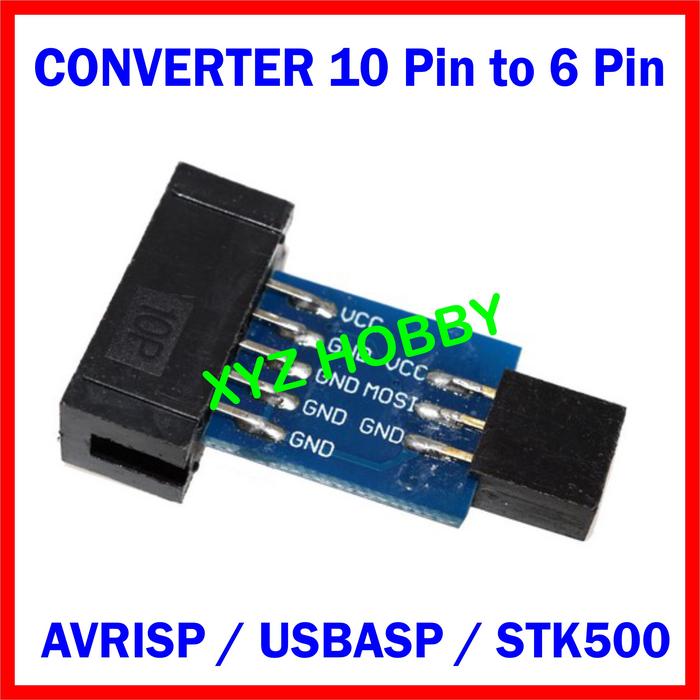 Jual Adapter Converter 10 pin To 6 pin AVRISP ISP ICSP AVR Arduino 10p ...