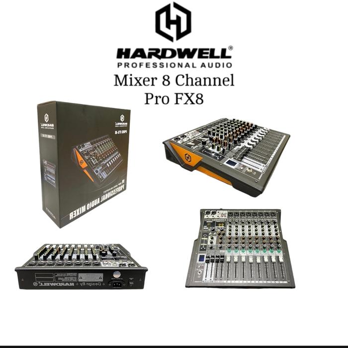 Jual Mixer Audio Hardwell Pro FX8 Original 8 Ch Mixer Hardwell ...