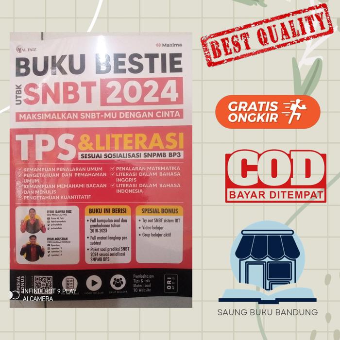 Jual buku bestie utbk snbt 2024 tps & literasi - Kota Bandung - Saung Buku Bandung | Tokopedia