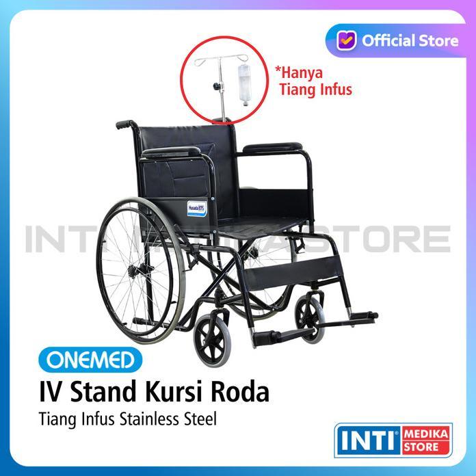 Jual onemed - tiang infus stainless steel | indomed iv stand kursi roda ...
