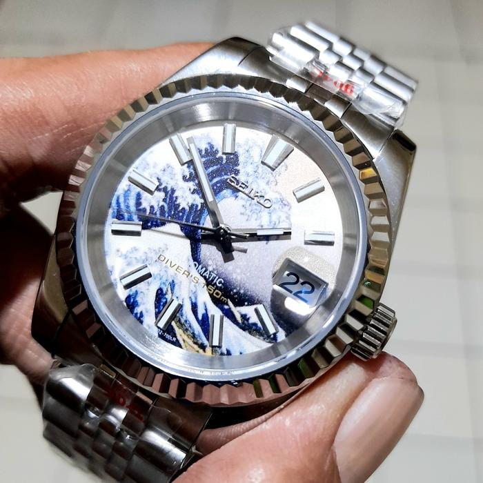 Jual SEIKO MOD datejust kanagawa dial GS 39 mm SKX SRPD NH35 MOVEMENT ...