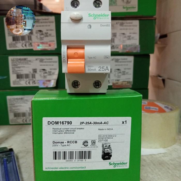 Jual ELCB RCCB Schneider Domae 2p 25A 30mA AC DOM16790 ORIGINAL ...