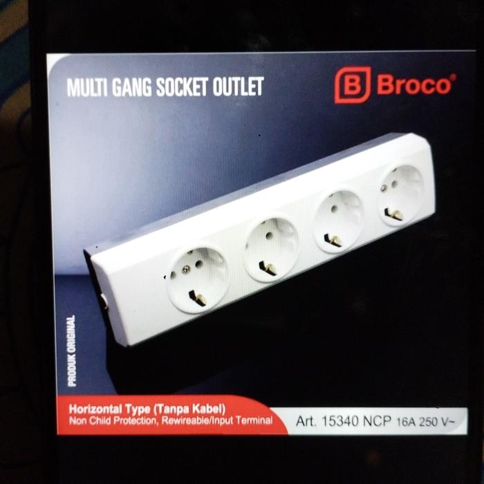 Jual BROCO STOP KONTAK ARDE 4 LUBANG PUTIH 15340 NCP - Jakarta Pusat - Sukses Sahabat | Tokopedia