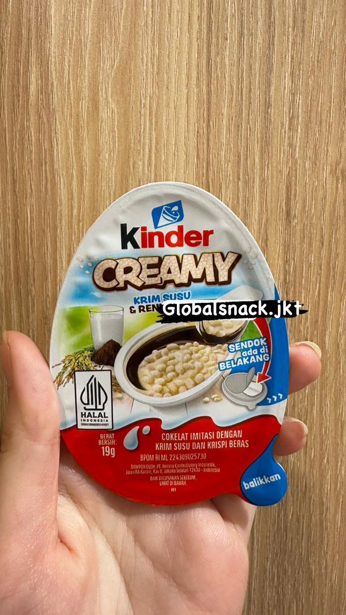 Jual KINDER CREAMY Milky & Crunch - Ferrero Kinder Bar Chocolate ...