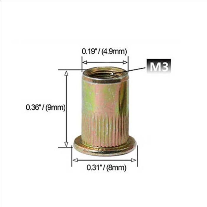 Jual Rivet Nut Rivnut Flat Nut M3 M4 M5 M6 M8 M10 M12 Diameter 3mm 4mm ...