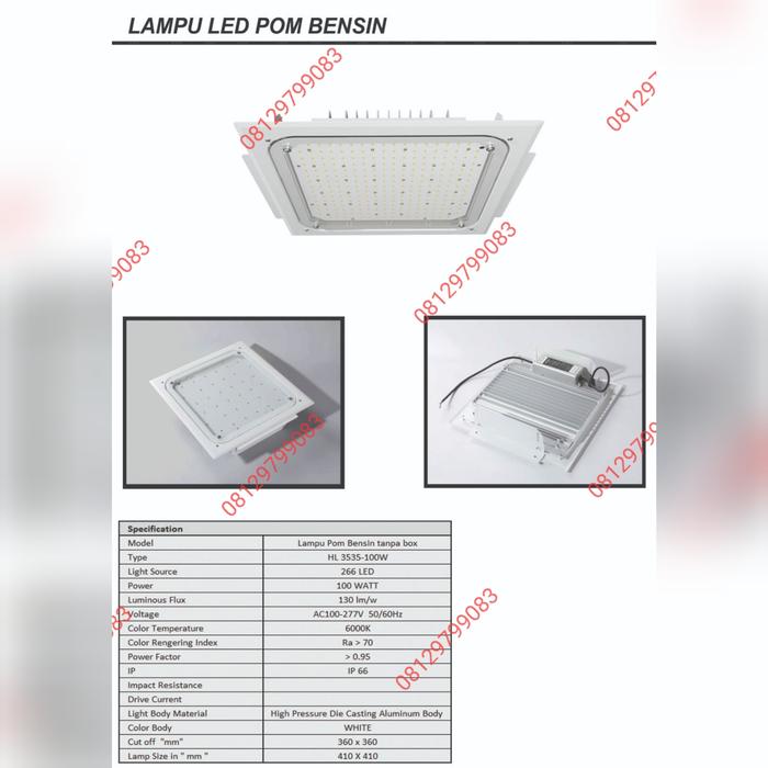 Jual lampu inbow SPBU 120w 120watt canopy plafon ceiling - SPBU 100 ...